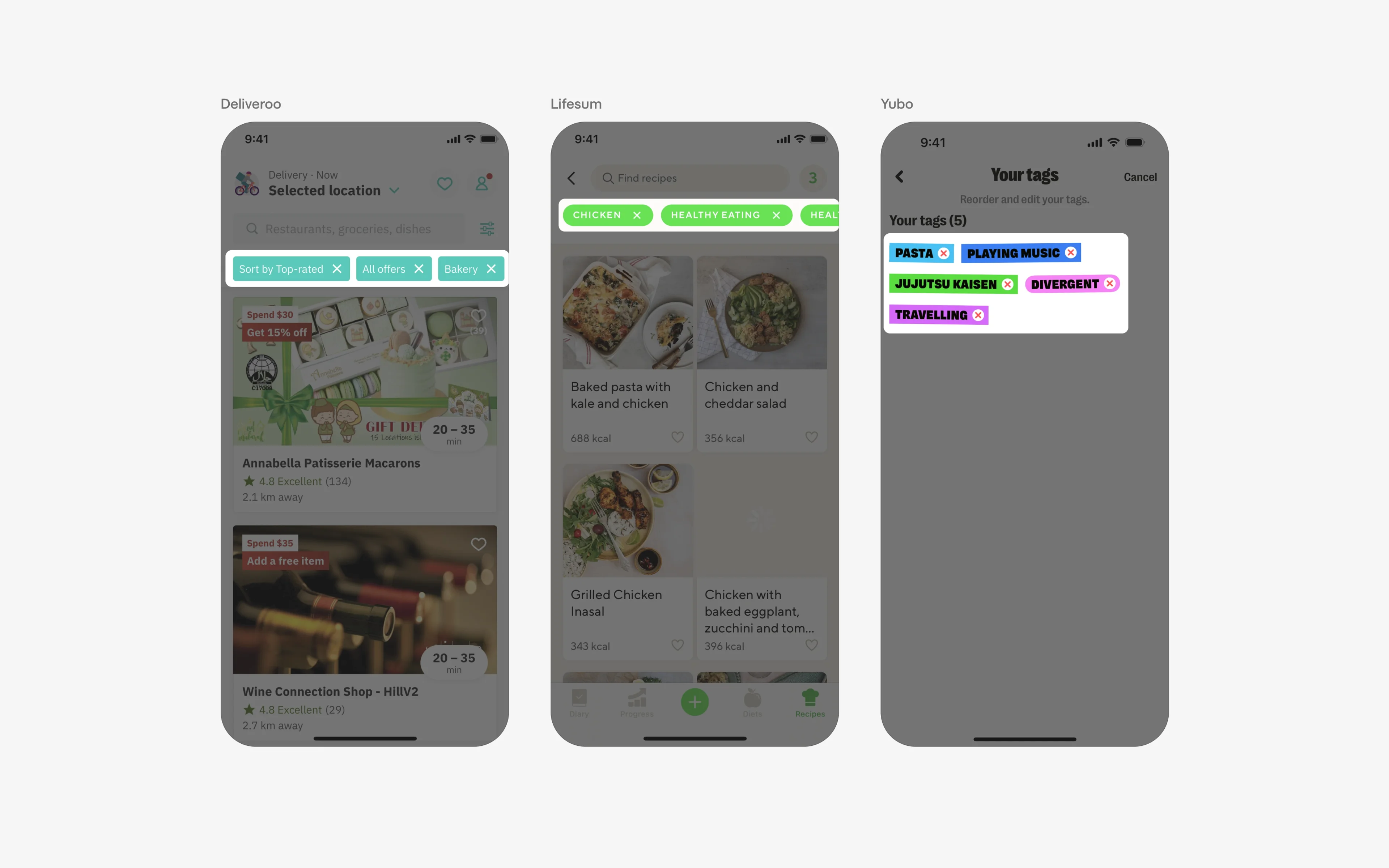 Chip UI Design: Best practices, Design variants & Examples | Mobbin