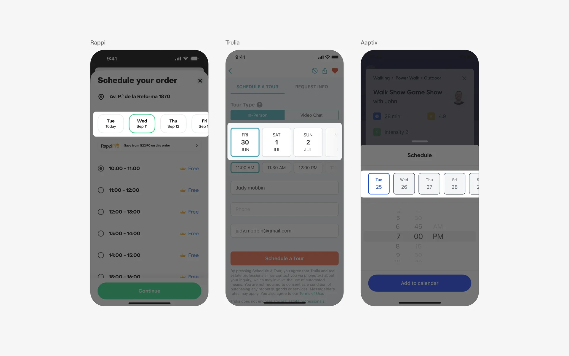 Date Picker UI Design: Best practices, Design variants & Examples | Mobbin