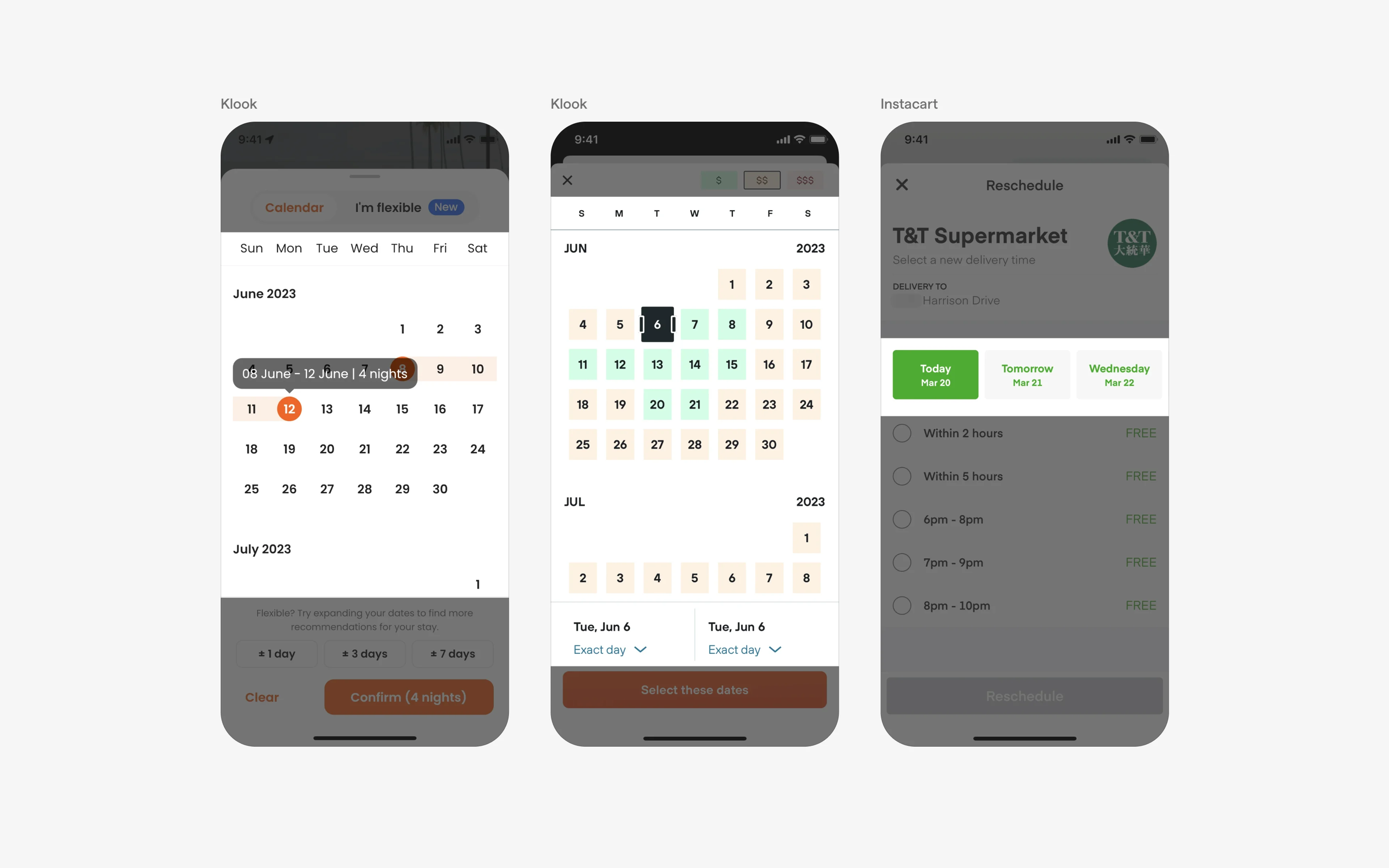 Date Picker UI Design: Best practices, Design variants & Examples | Mobbin
