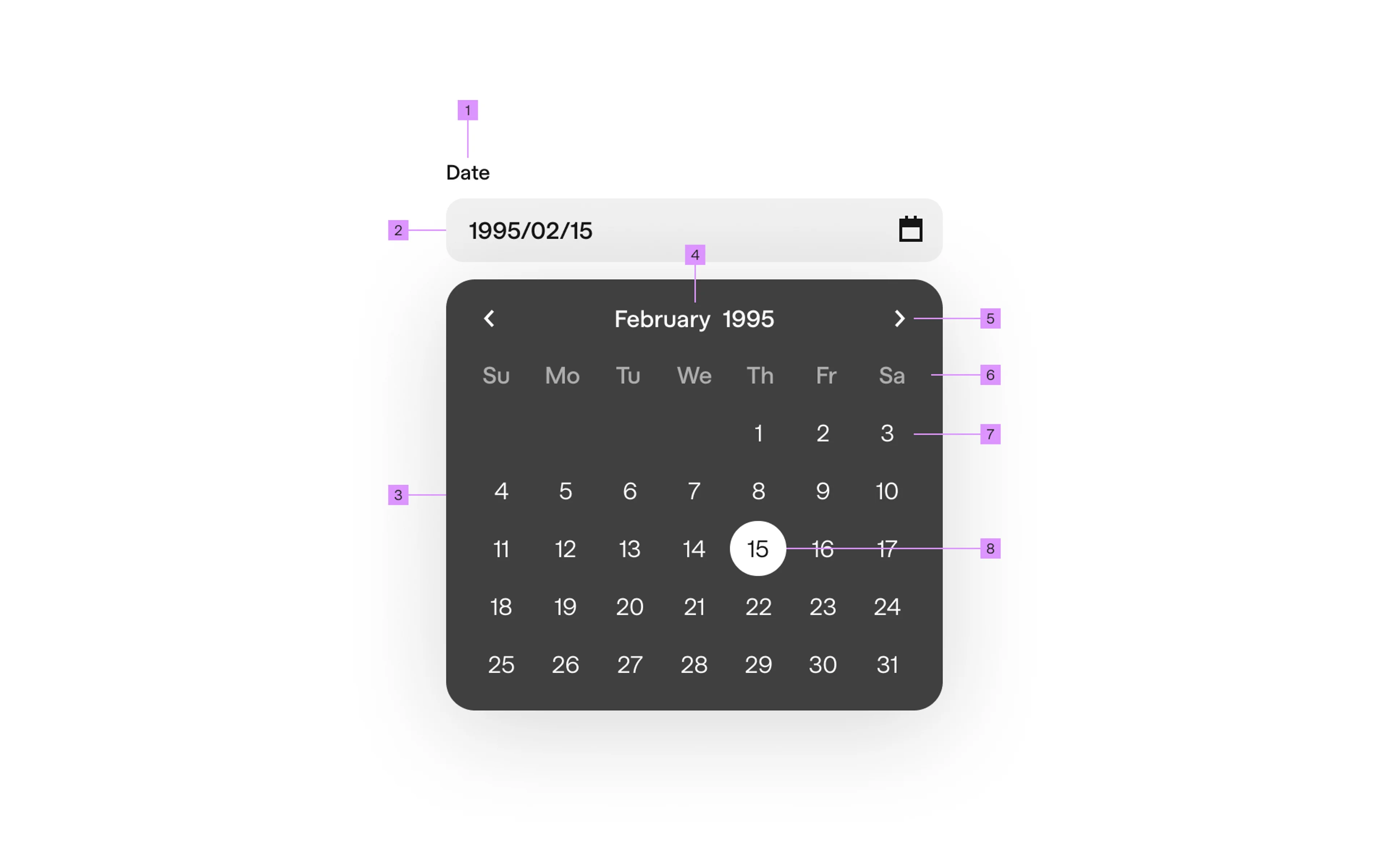 Date Picker UI Design: Best practices, Design variants & Examples | Mobbin