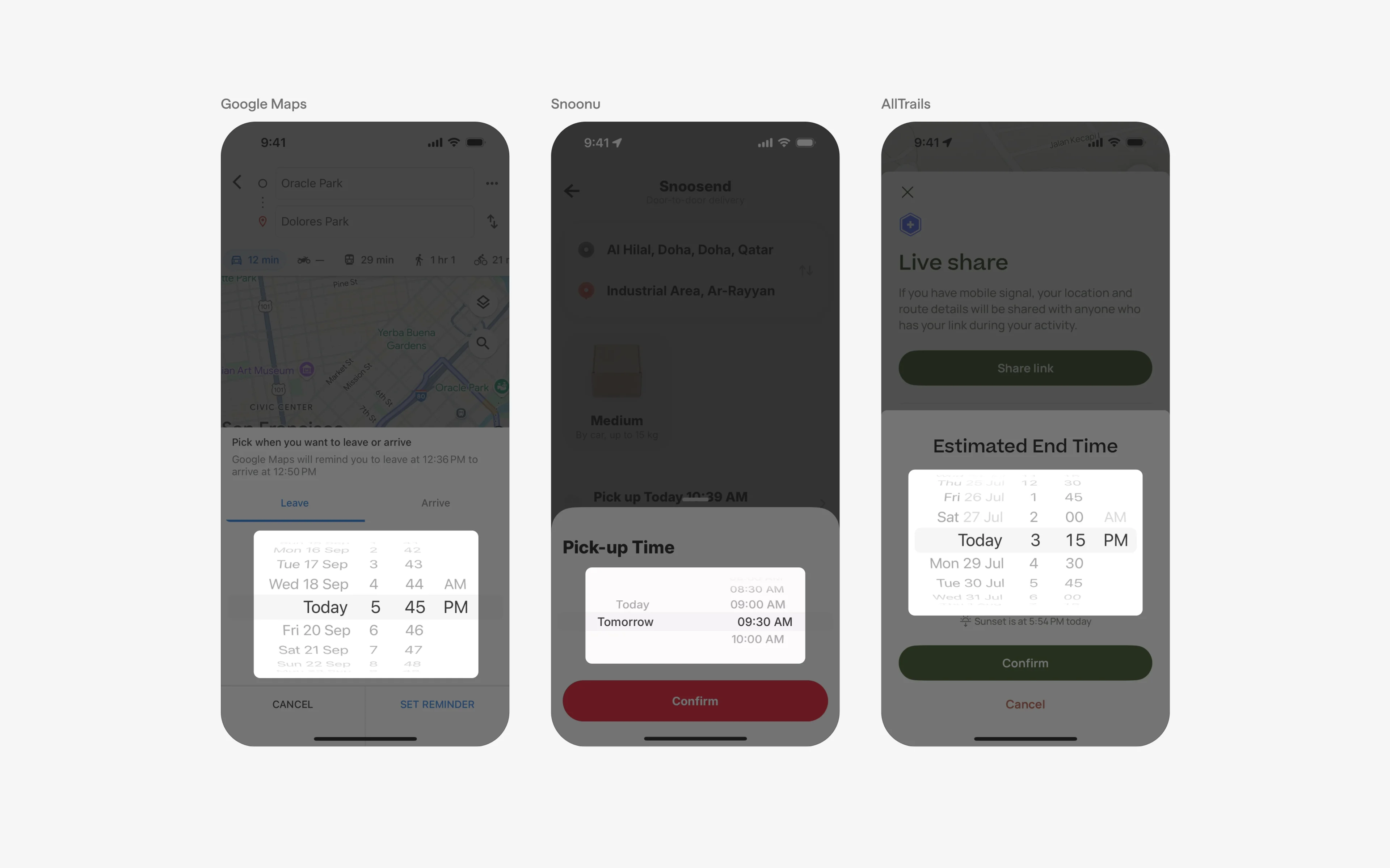 Date Picker UI Design: Best practices, Design variants & Examples | Mobbin