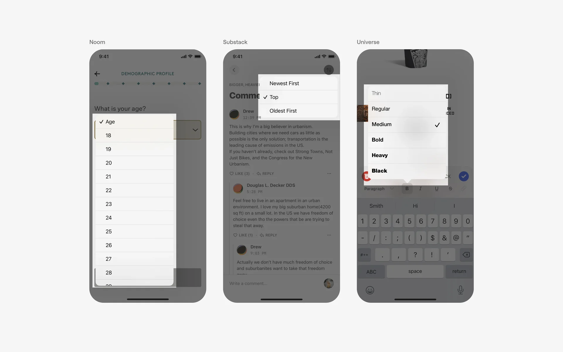 Dropdown Menu UI Design: Best practices, Design variants & Examples ...