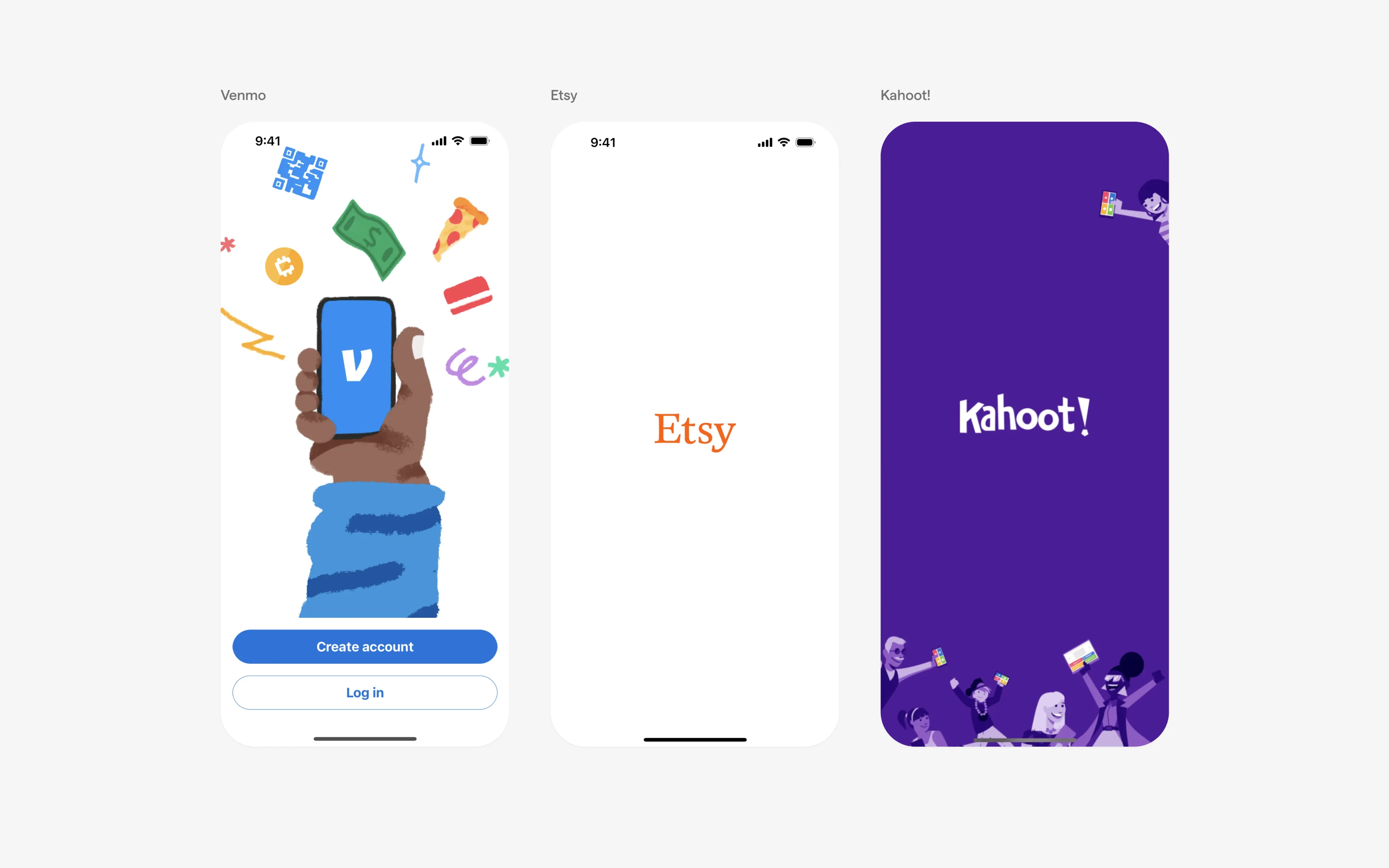 Launch Screen UI Pattern: Best practices & 6 examples to inspire you | Mobbin