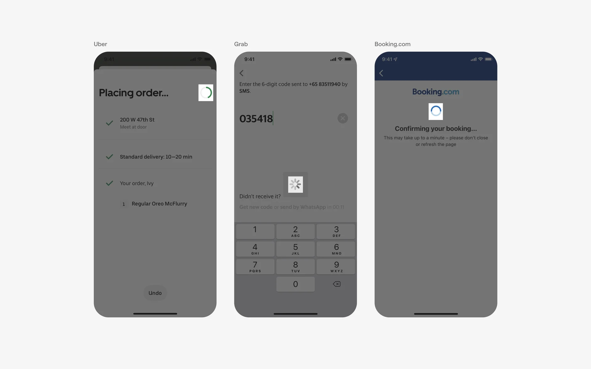 Loading indicator UI Design: Best practices, Design variants & Examples | Mobbin