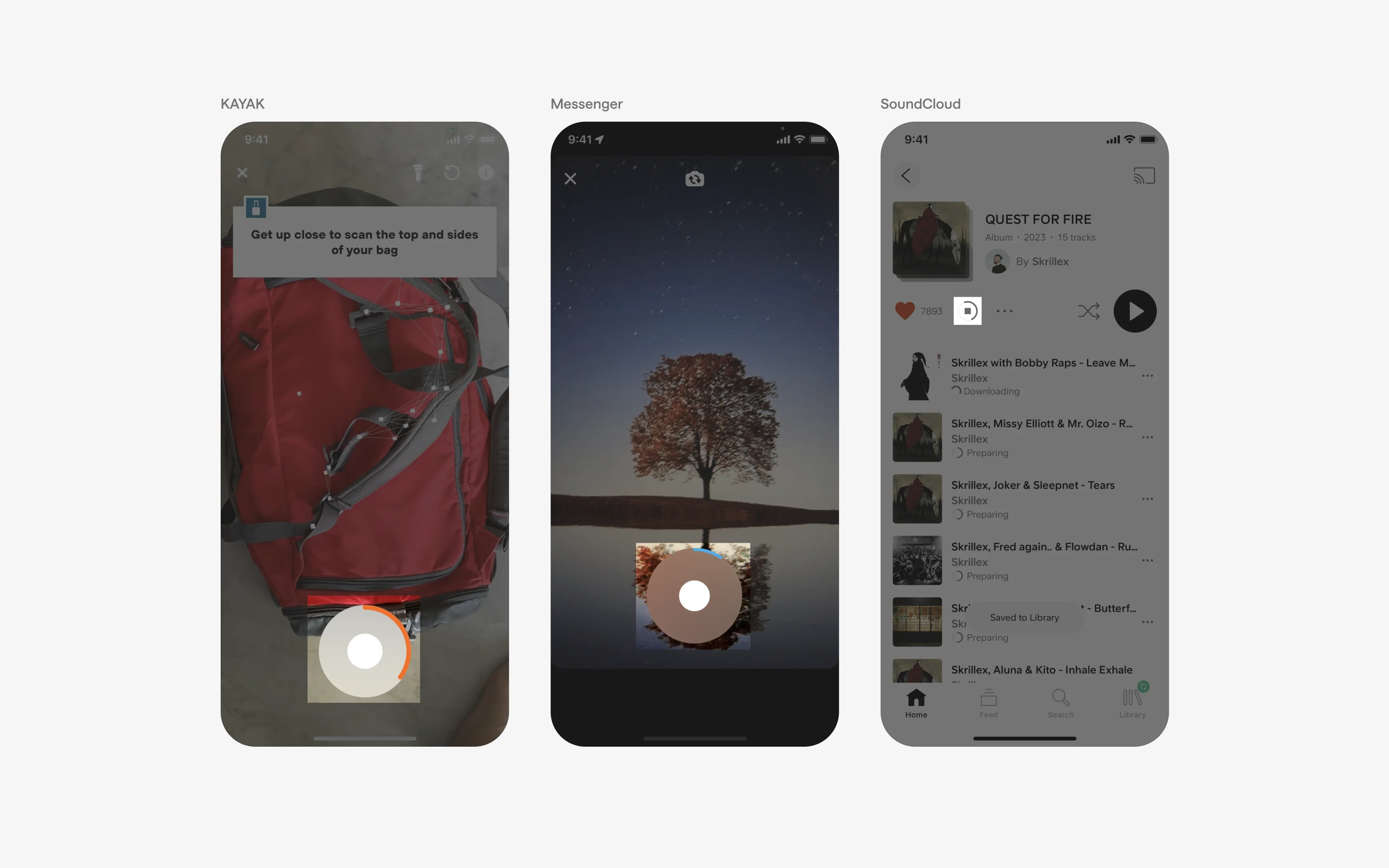 Loading indicator UI Design: Best practices, Design variants & Examples | Mobbin