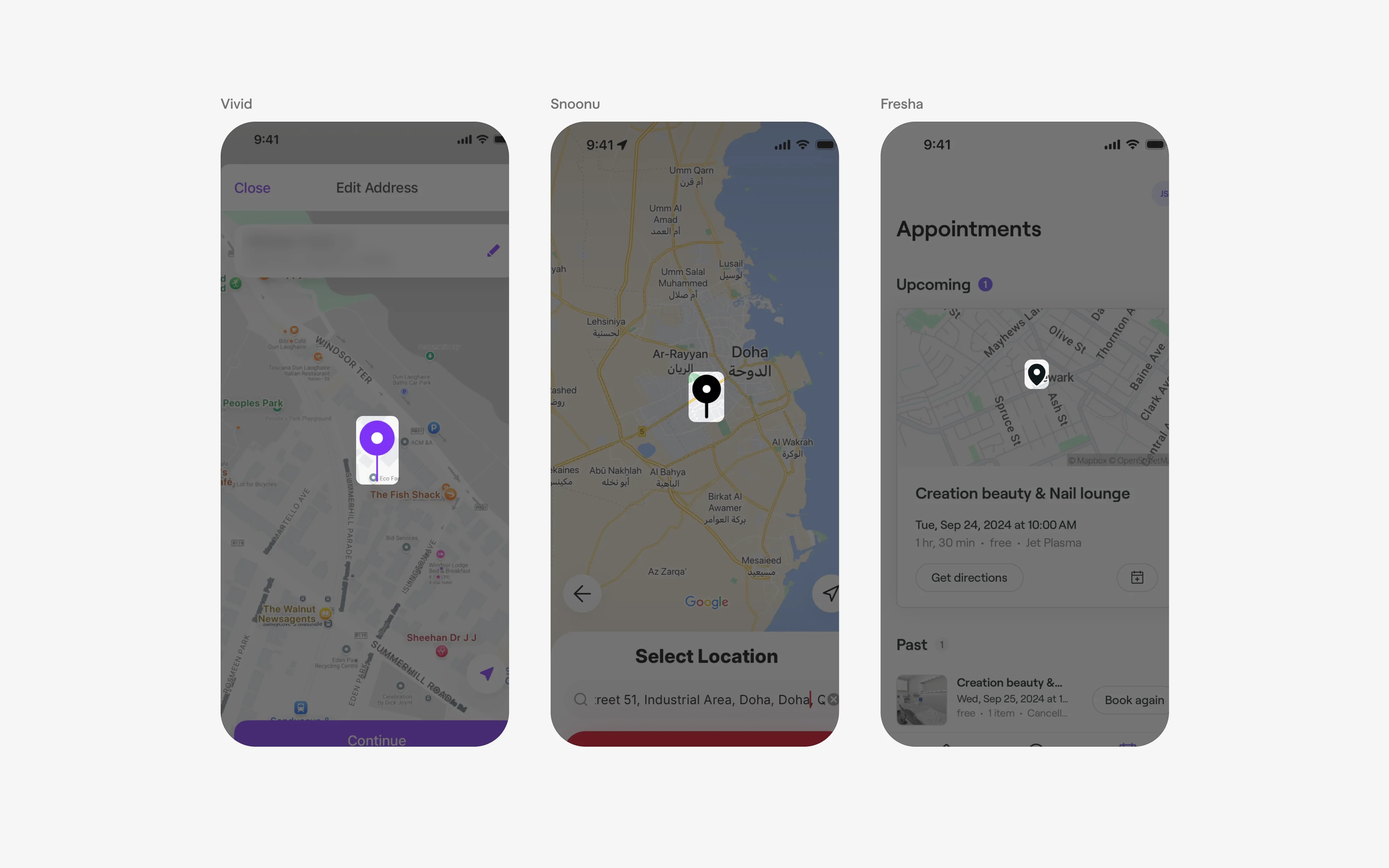 Map Pin UI Design: Best practices, Design variants & Examples | Mobbin