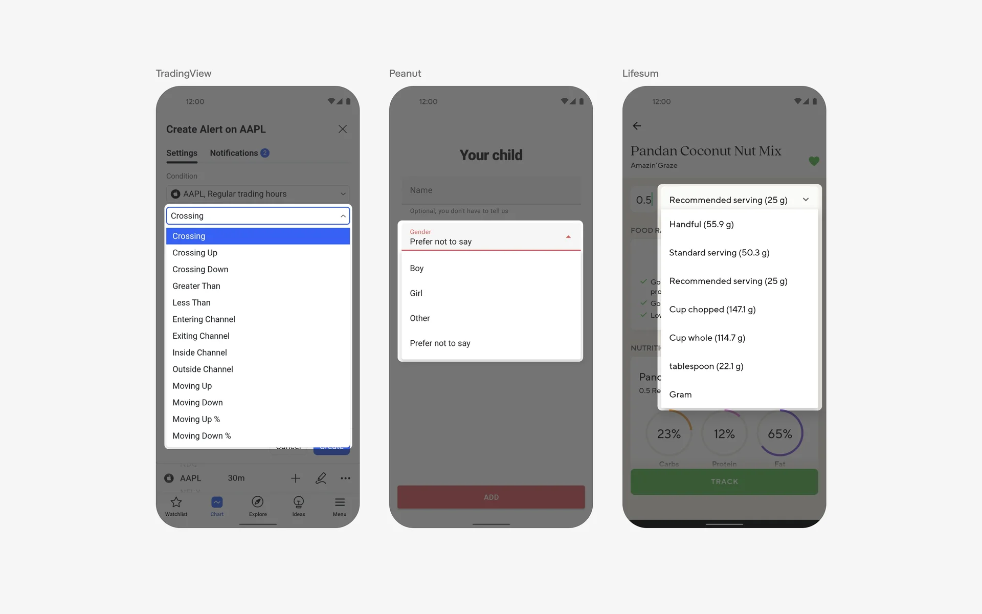 Select Ui Design Best Practices Design Variants And Examples Mobbin