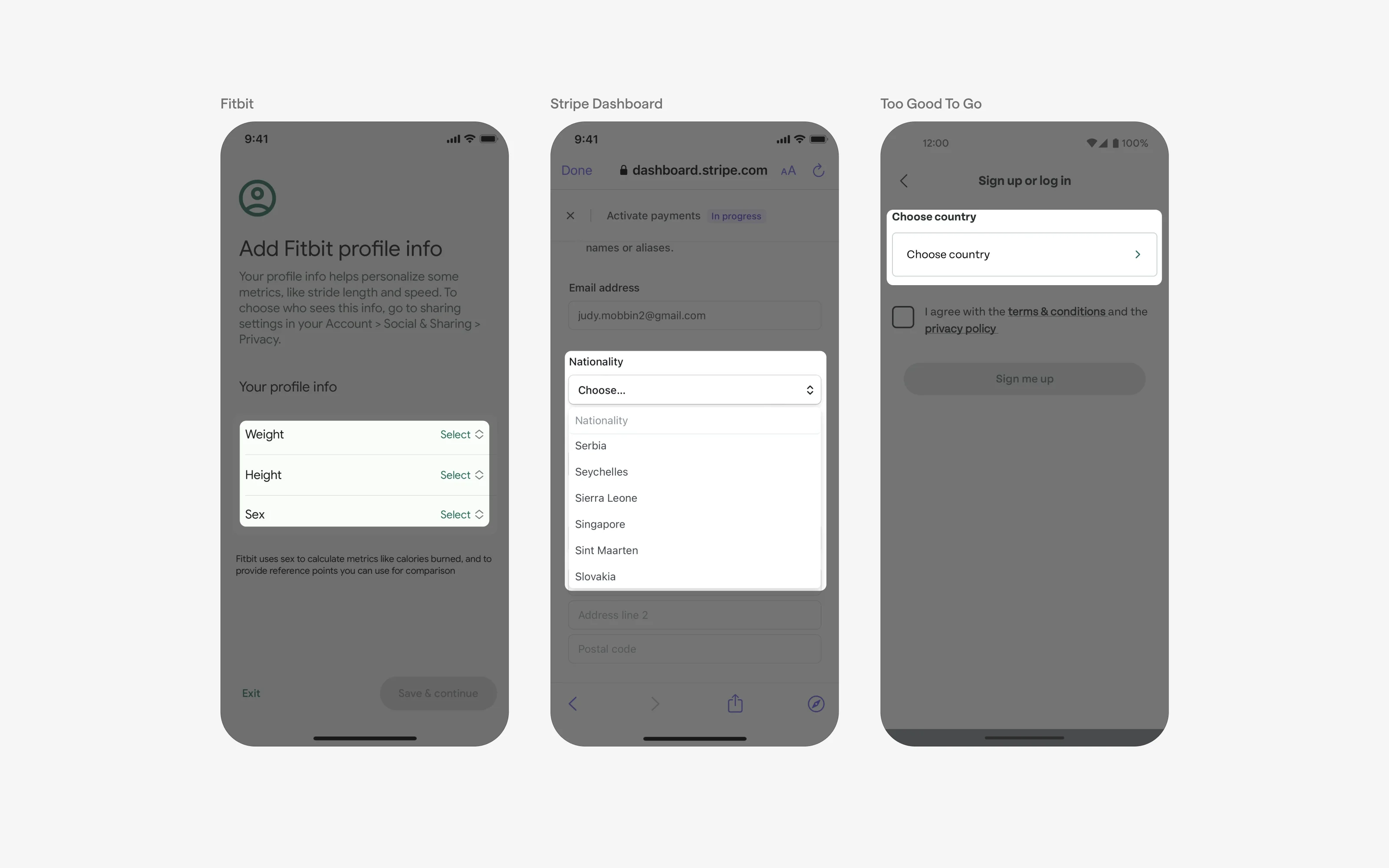 Select Ui Design Best Practices Design Variants And Examples Mobbin