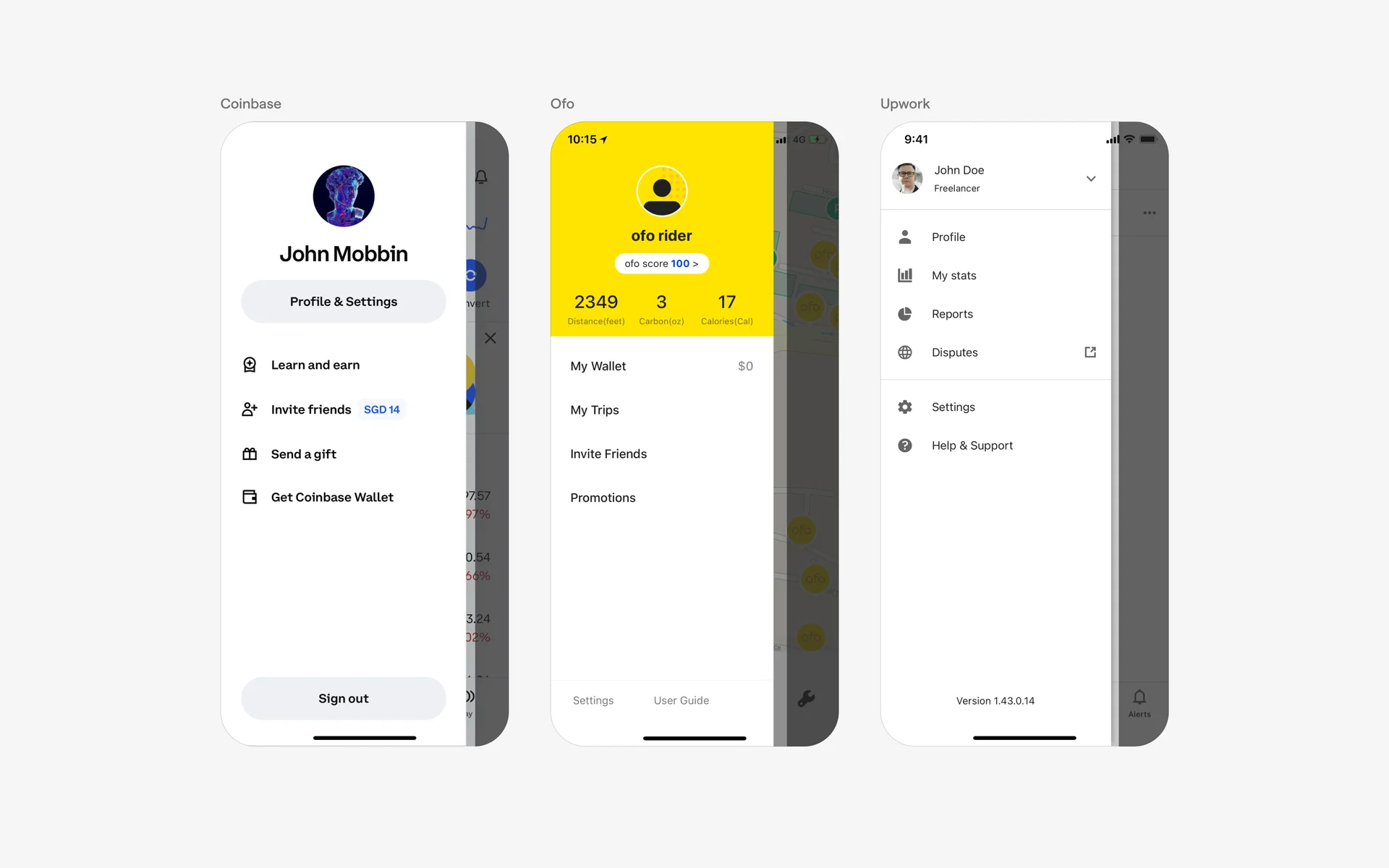 Sidebar UI Design: Best practices, Design variants & Examples | Mobbin