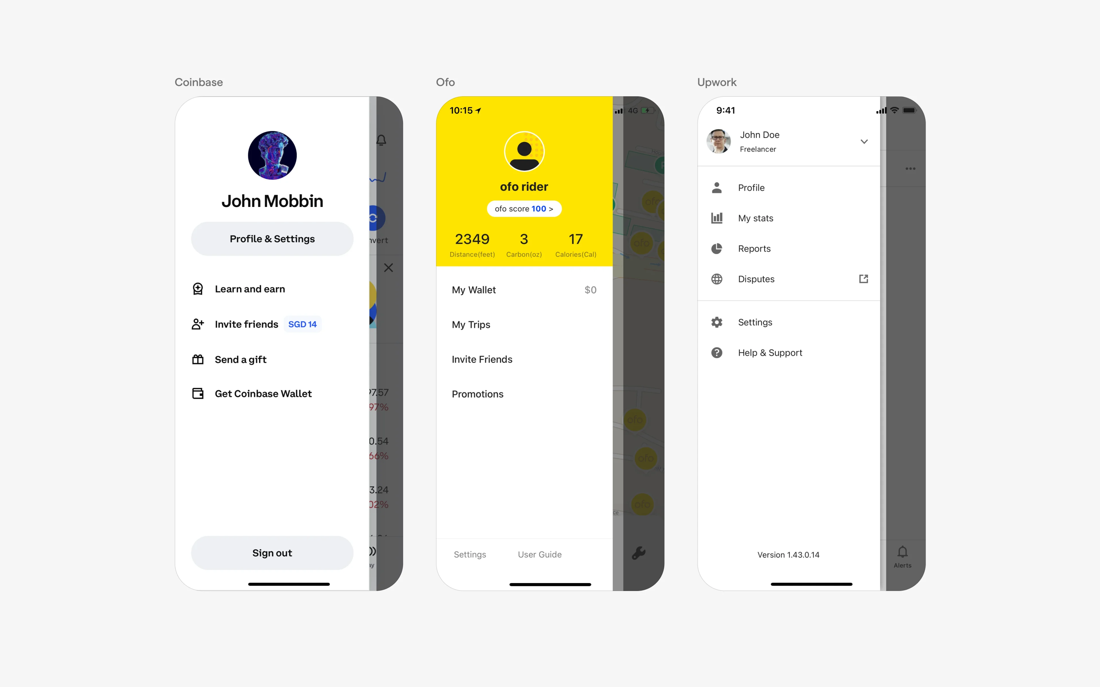 Sidebar UI Design: Best practices, Design variants & Examples | Mobbin