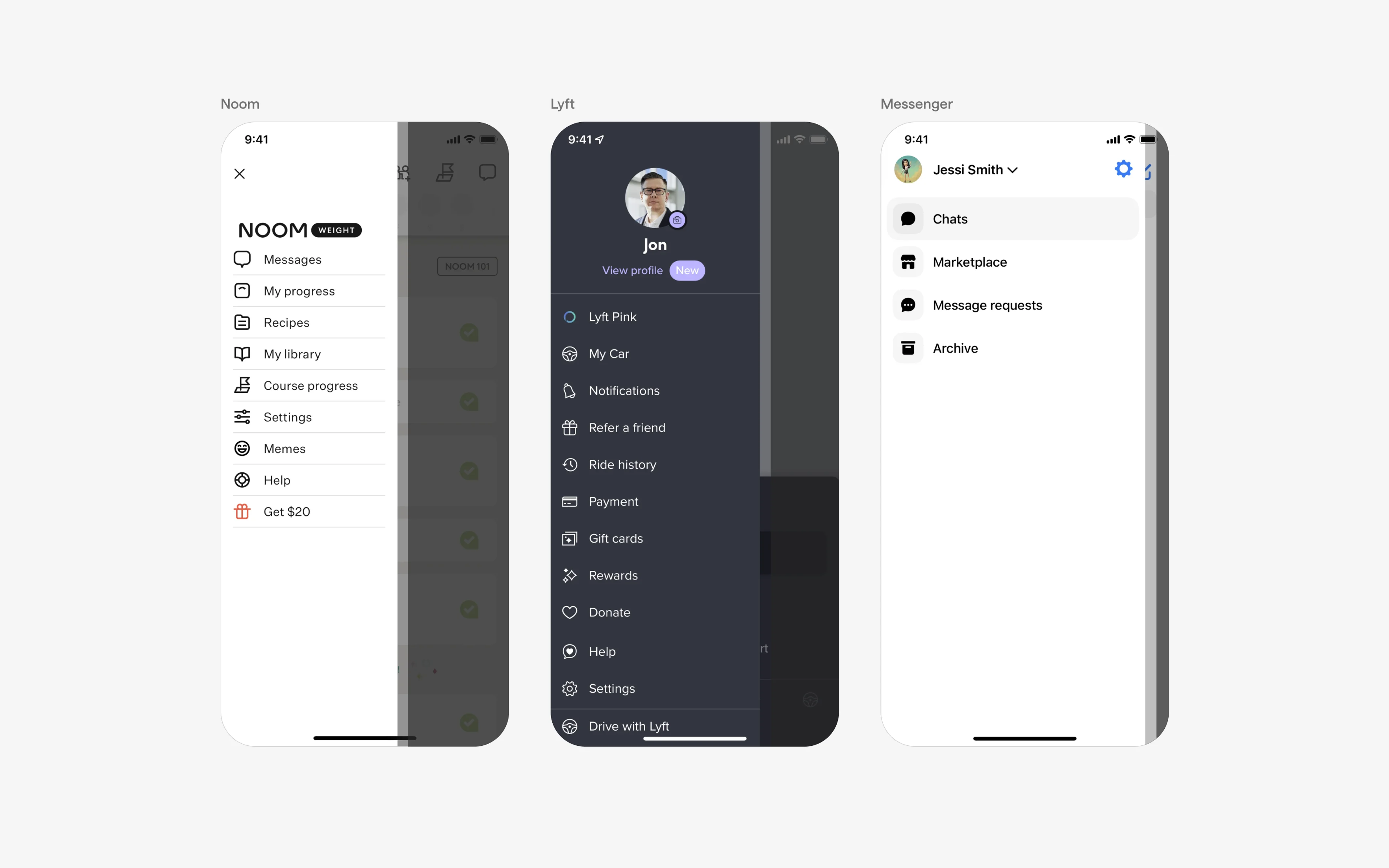 Sidebar UI Design: Best practices, Design variants & Examples | Mobbin
