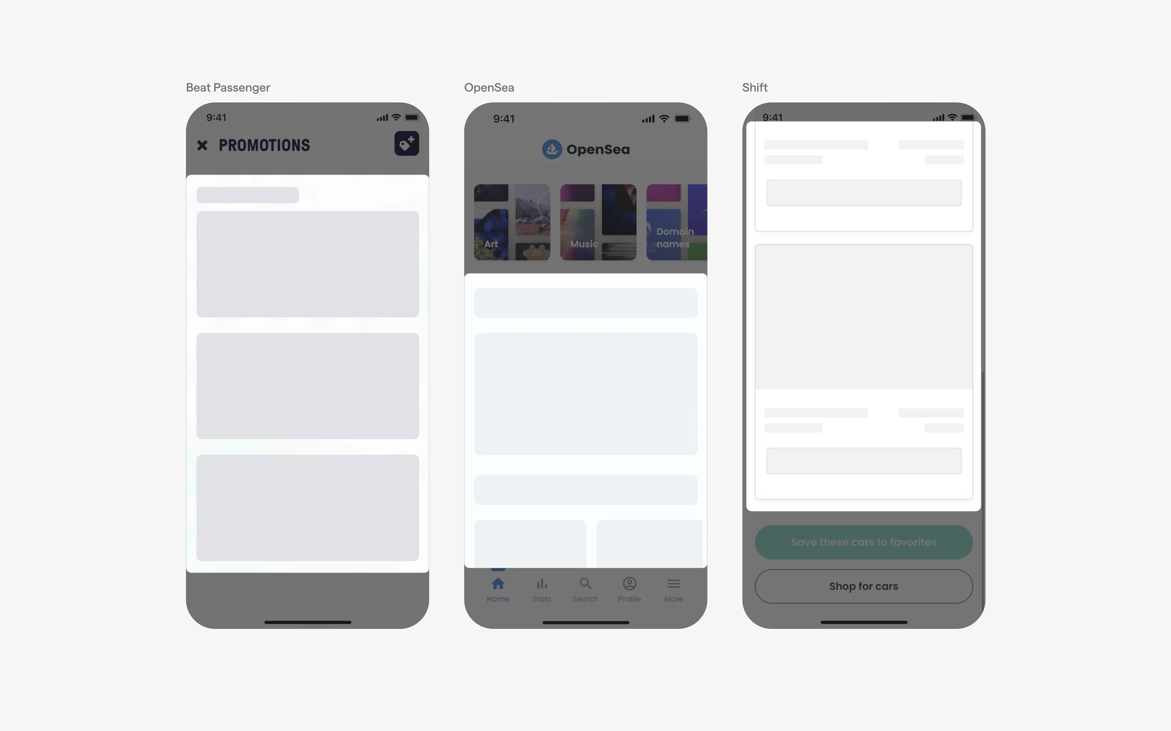 Skeleton UI Design: Best practices, Design variants & Examples | Mobbin