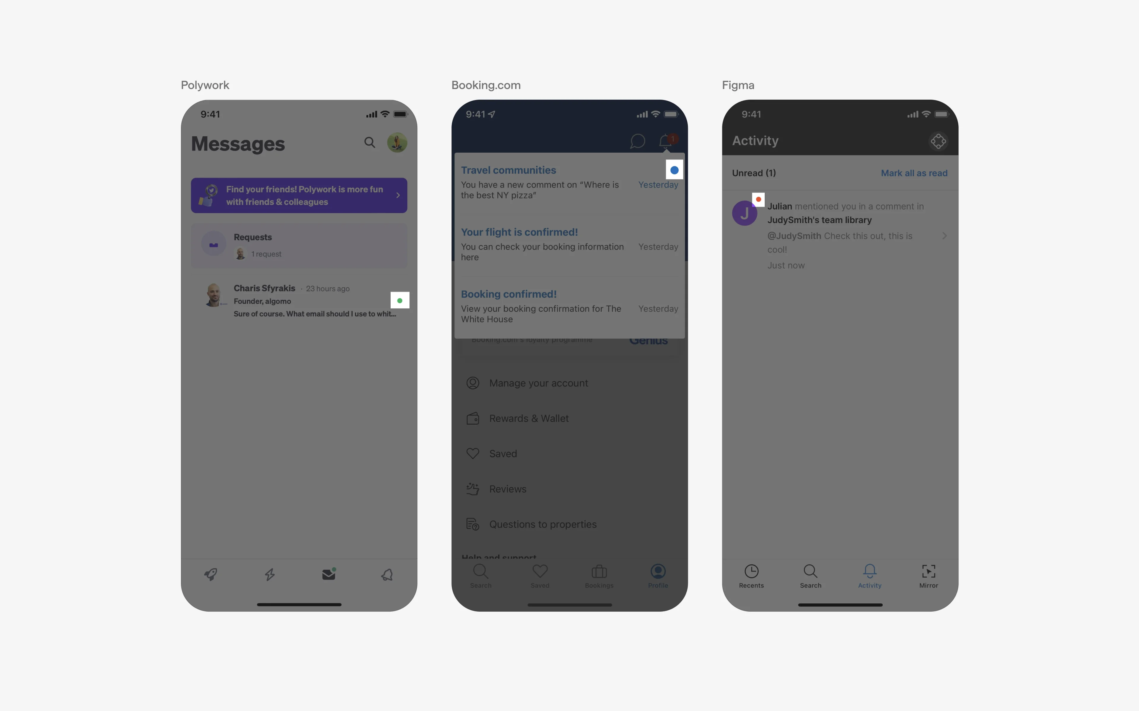 Status Dot UI Design: Best practices, Design variants & Examples | Mobbin