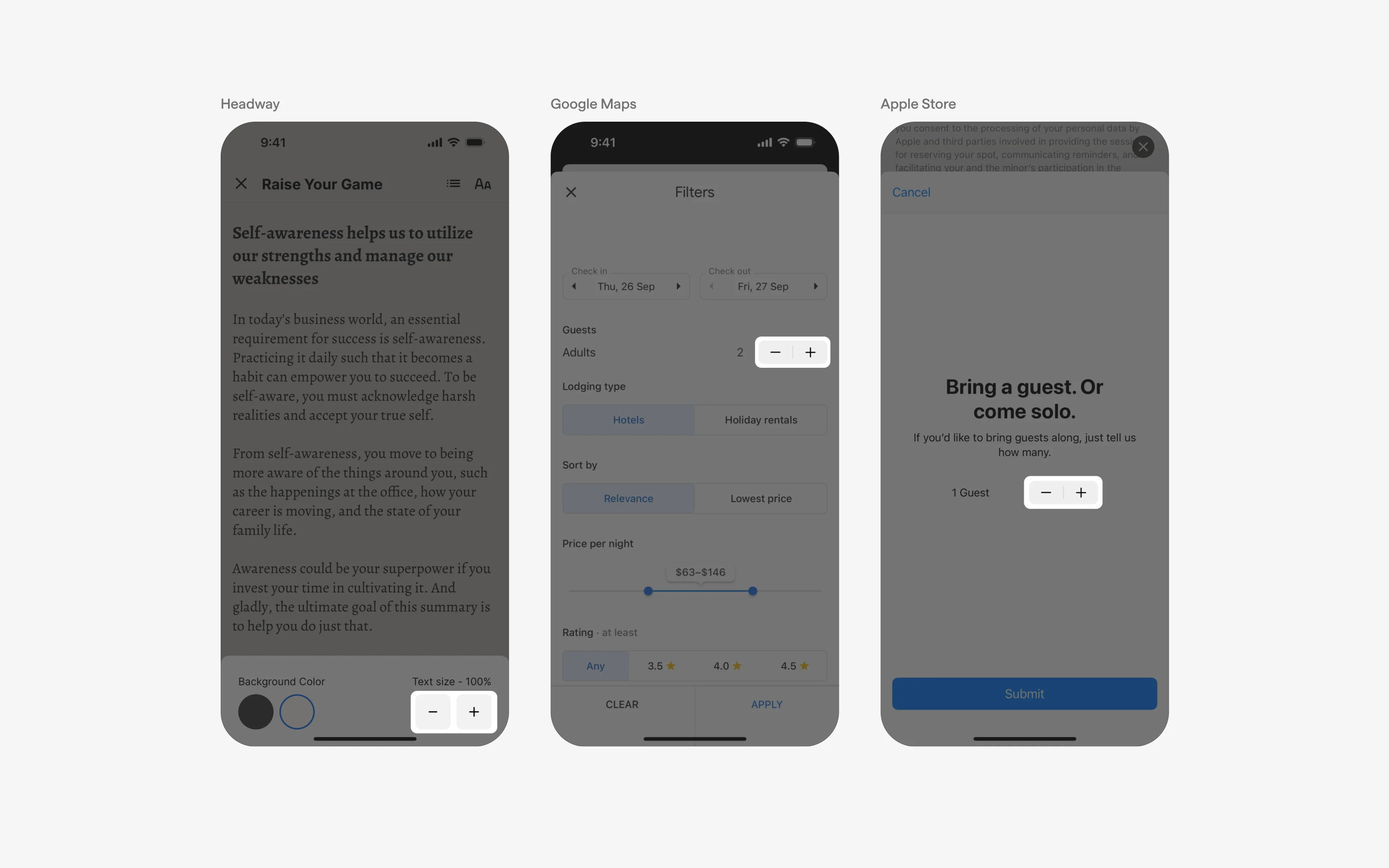 Stepper UI Design: Best practices, Design variants & Examples | Mobbin
