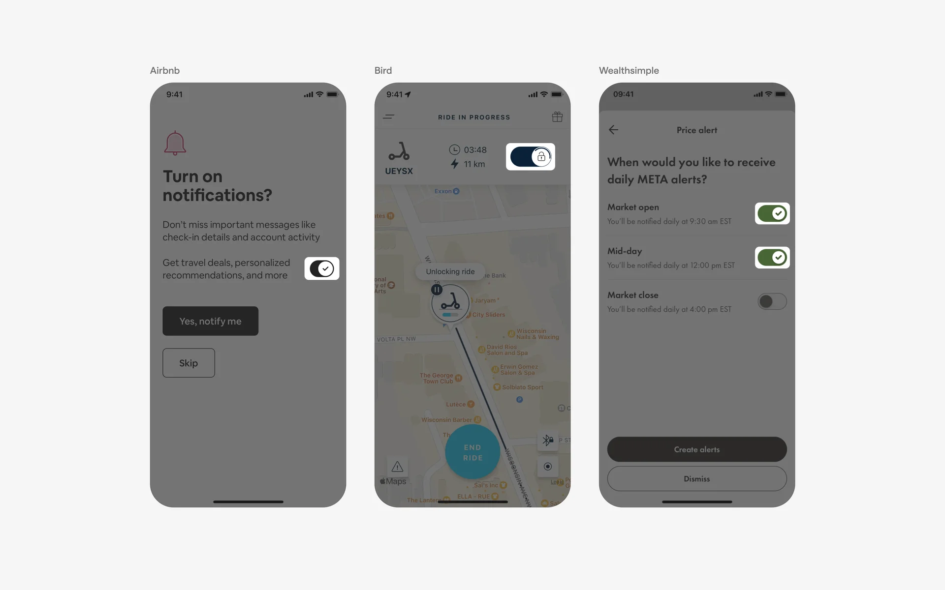 Switch UI Design: Best practices, Design variants & Examples | Mobbin