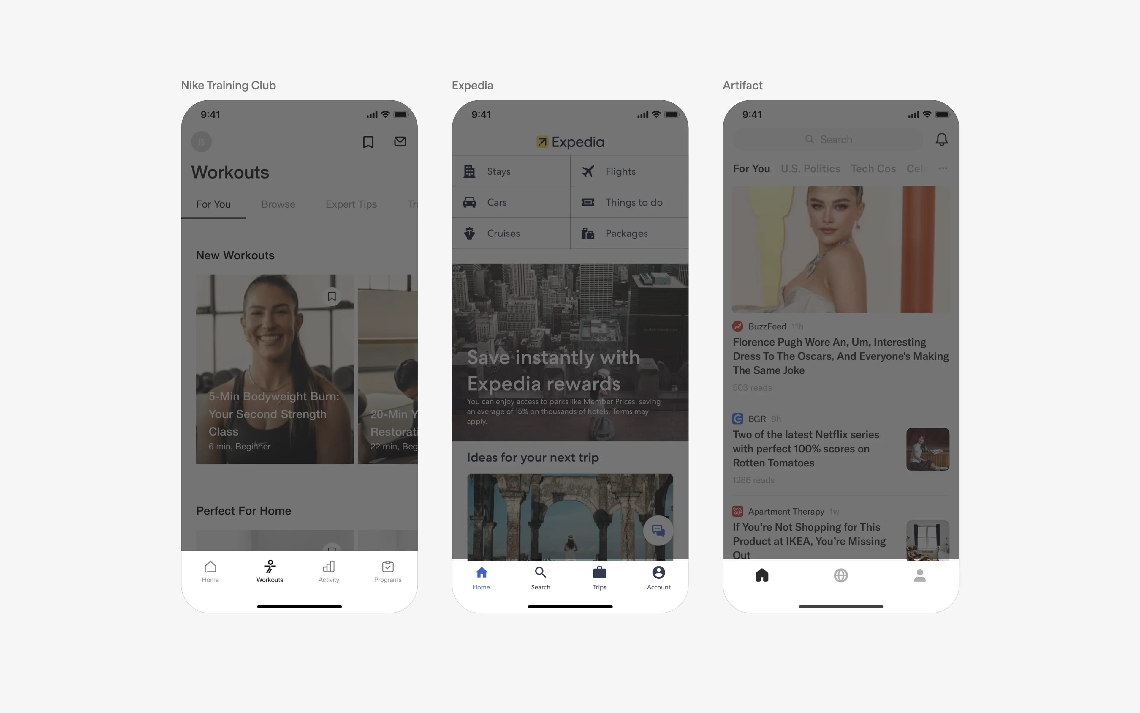 Tab Bar UI Design: Best practices, Design variants & Examples | Mobbin