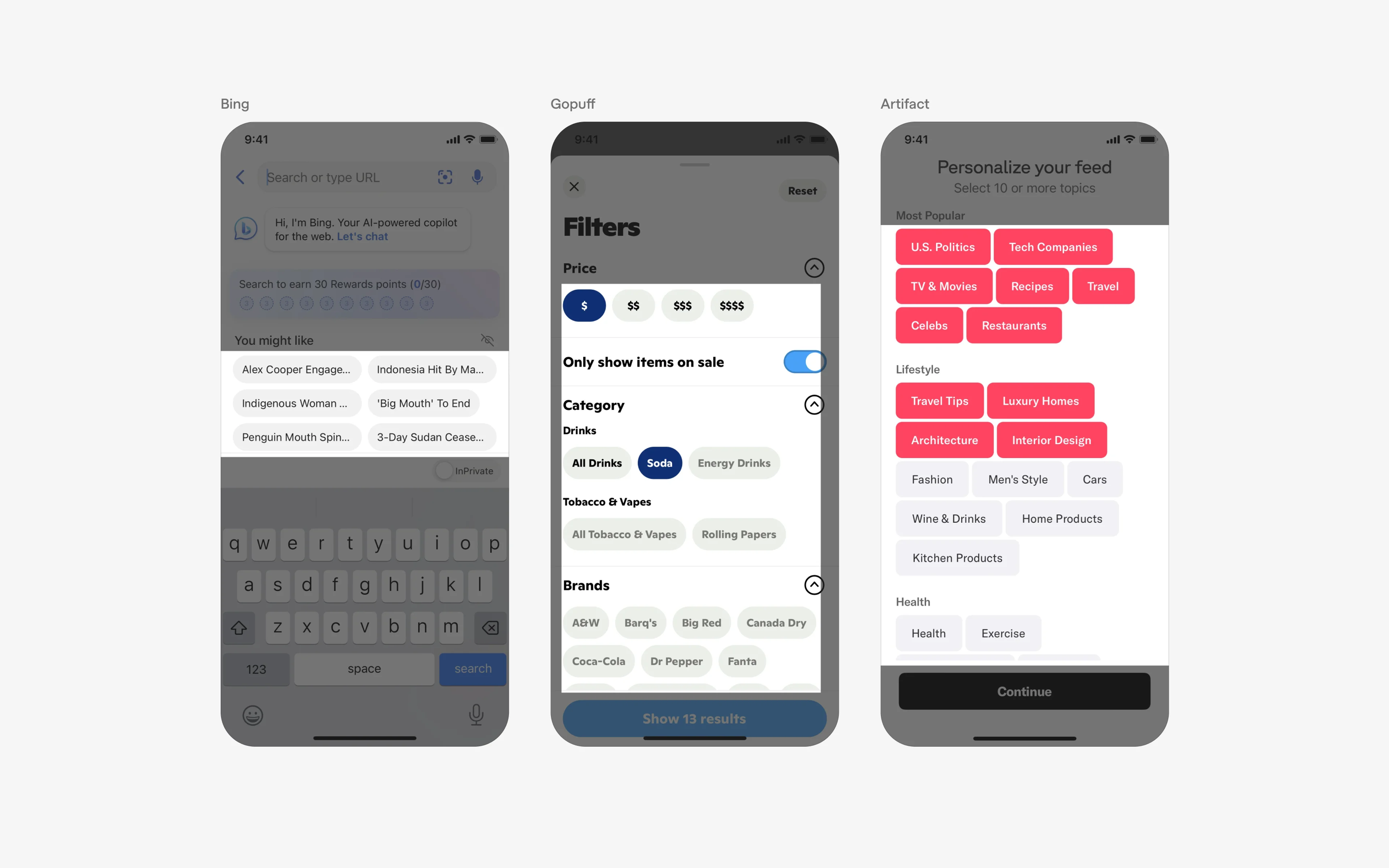 Tile UI Design: Best practices, Design variants & Examples | Mobbin