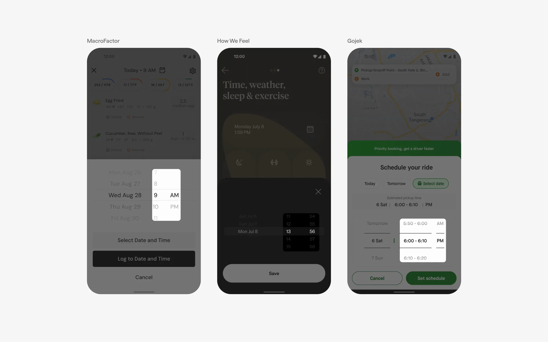 Time Picker UI Design: Best practices, Design variants & Examples | Mobbin