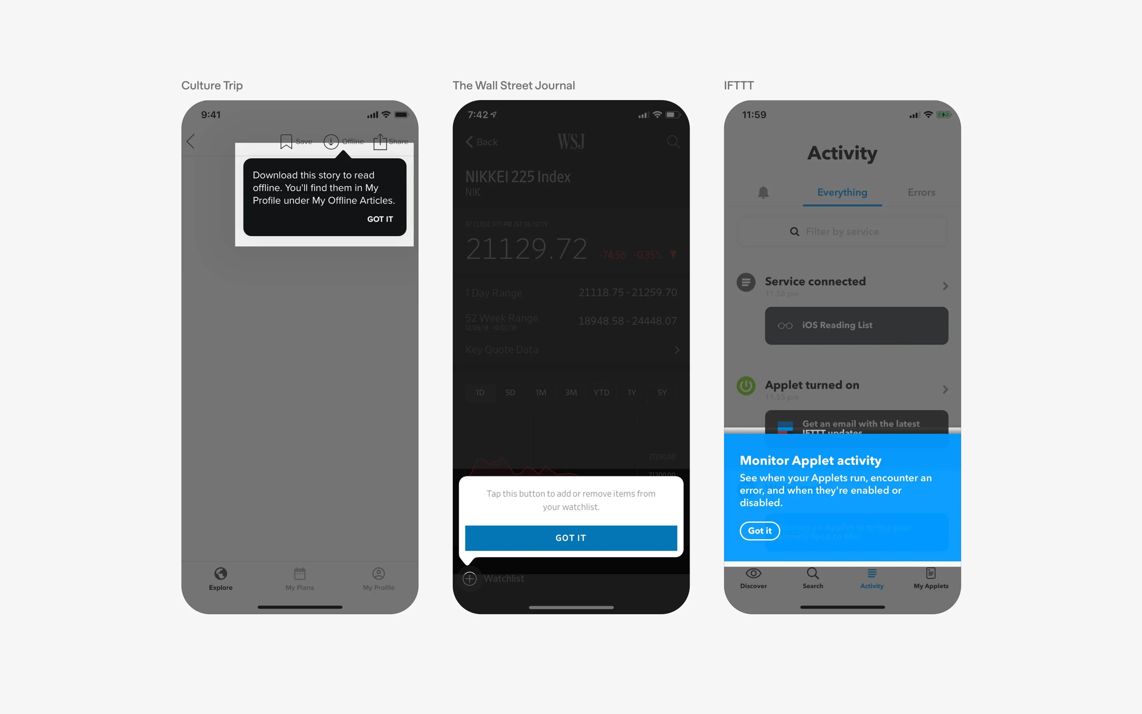 Tooltip UI Design: Best practices, Design variants & Examples | Mobbin