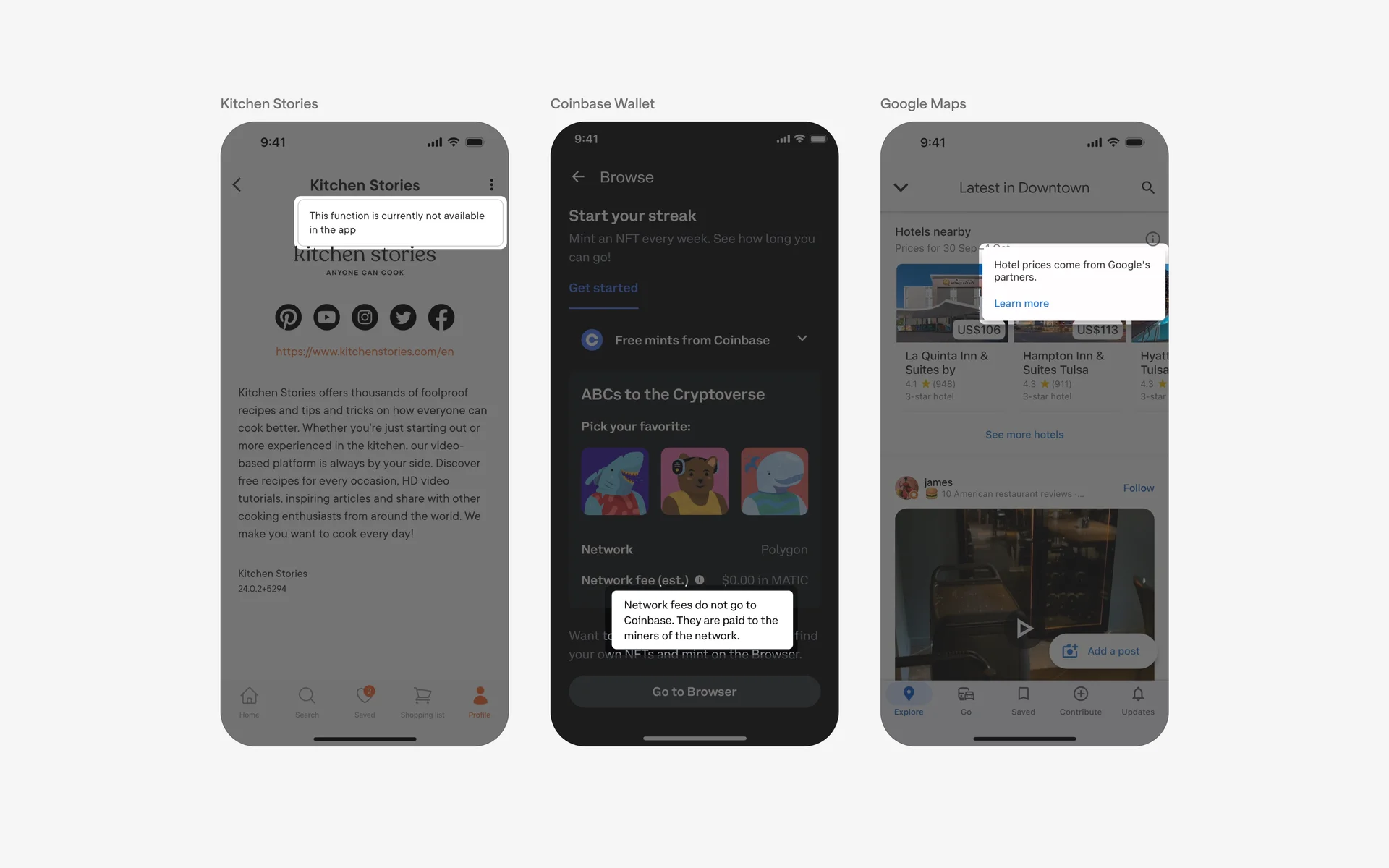 Tooltip UI Design: Best practices, Design variants & Examples | Mobbin