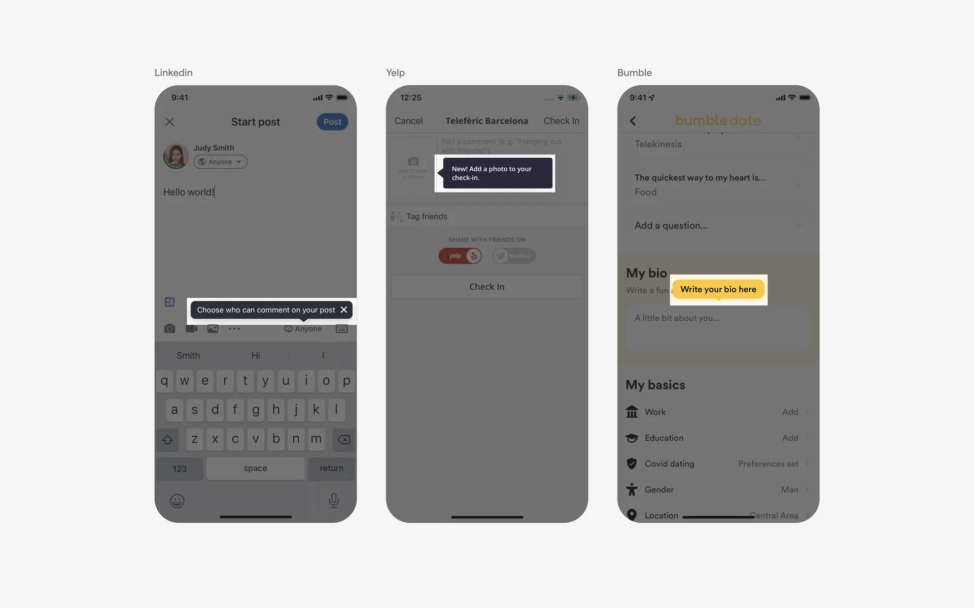 Tooltip UI Design: Best practices, Design variants & Examples | Mobbin